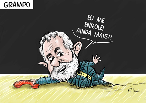 Charge – Grampo – Kim – Caricaturas, cartuns, charges… DF